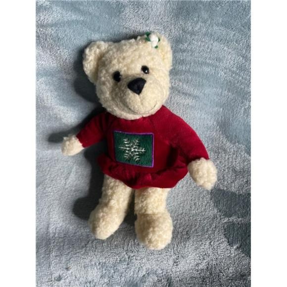 Toys | Plush Christmas Teddy Bear Toy Stuffed Animal Vintage 1 Inches ...